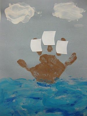 Handprint boat - Art Explorers